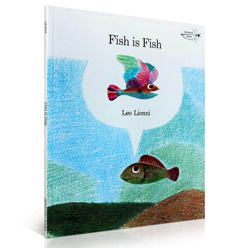 送音频吴敏兰书单推荐 4度凯迪克奖Fish is Fish鱼就是鱼Leo Lionni英文原版进口绘本儿童启蒙阅读英语训练提升阅读能力图画故事 ...