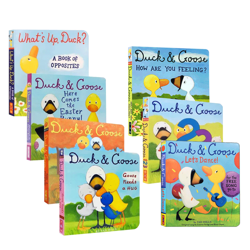 英文原版绘本 Duck And Goose, It's Time for Christmas Tad Hills小鸭和小鹅7本正版纸板书儿童 ...