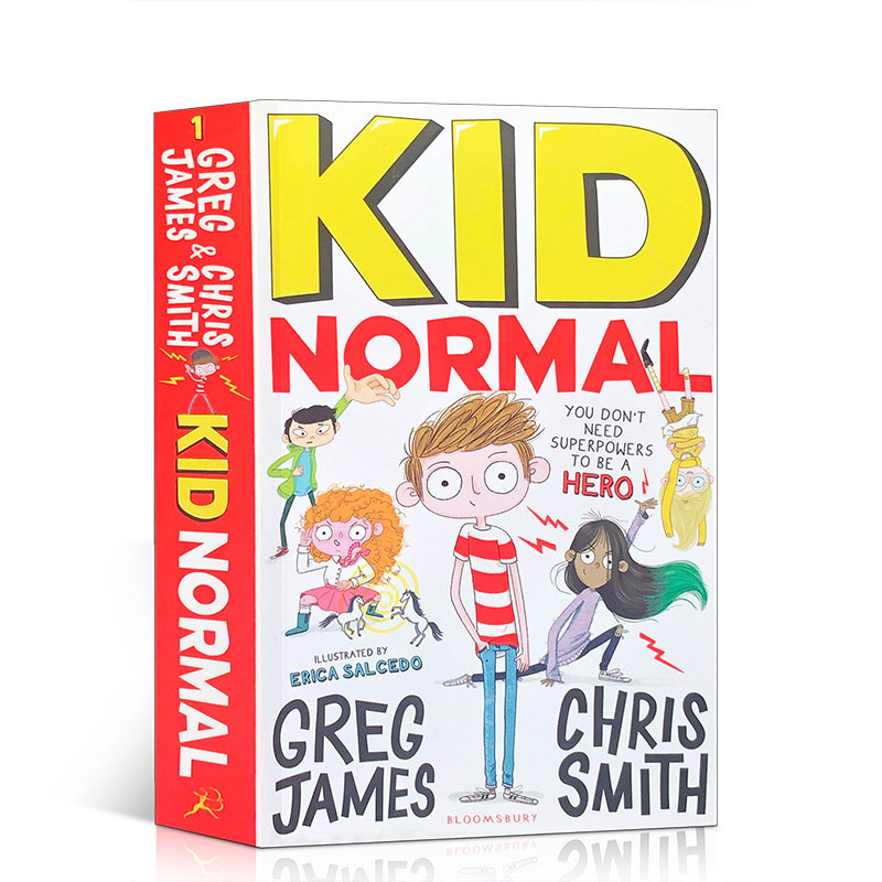 麻瓜小子1 Kid Normal进口英文原版麻瓜小孩章节桥梁书超级英雄儿童文学小说青少年读物中小学生英语课外阅读带插图6-12岁_虎窝淘