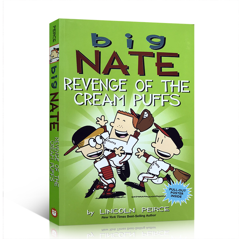 Big Nate系列全彩漫画英文原版 Revenge of the Cream Puffs儿童课后阅读启蒙故事绘本_虎窝淘