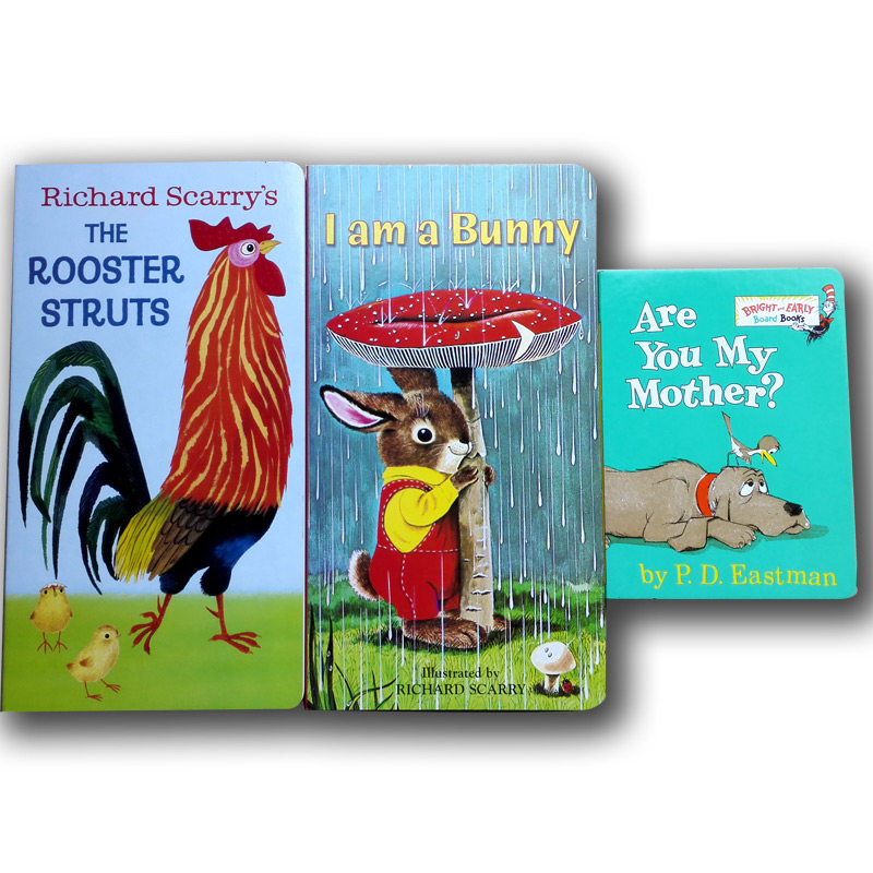 【送音频】英文原版绘本Richard Scarry's the Rooster Struts I am a Bunny are you my ...