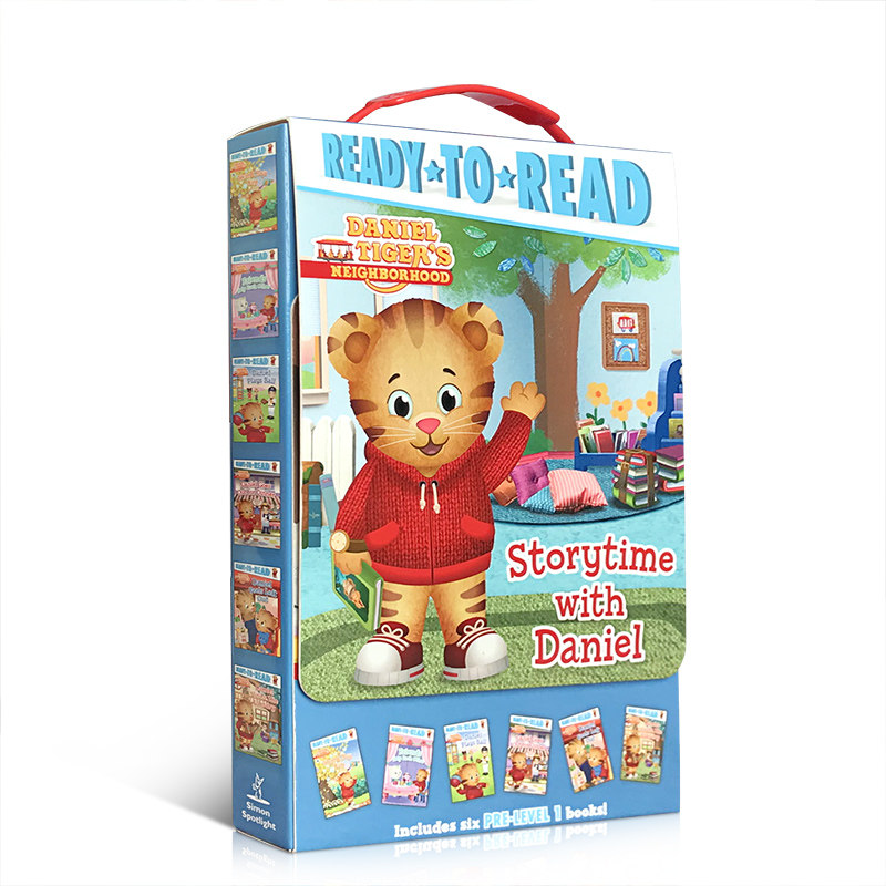 原版 Ready-to-Read Pre-level 1分级读物小老虎丹尼尔 Storytime With Daniel 1-6册儿童学习英语 ...