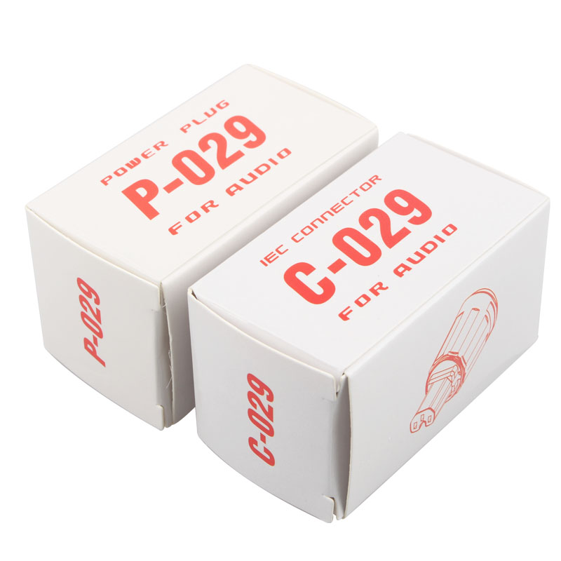 全新美标电源插头发烧HIFI音响电源插头透明外壳P029 C029端子_虎窝淘