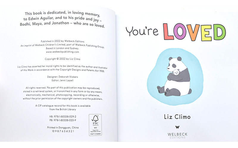 现货你被爱着英文原版 You're Loved儿童英语启蒙绘本书你今天真好看同作者莉兹克里the little world of Liz ...