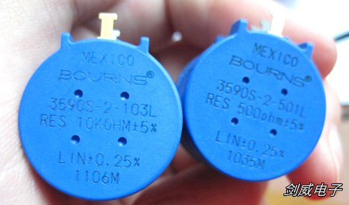 美国BOURNS国产精密多圈电位器 3590S-2-502 10个包邮._虎窝淘