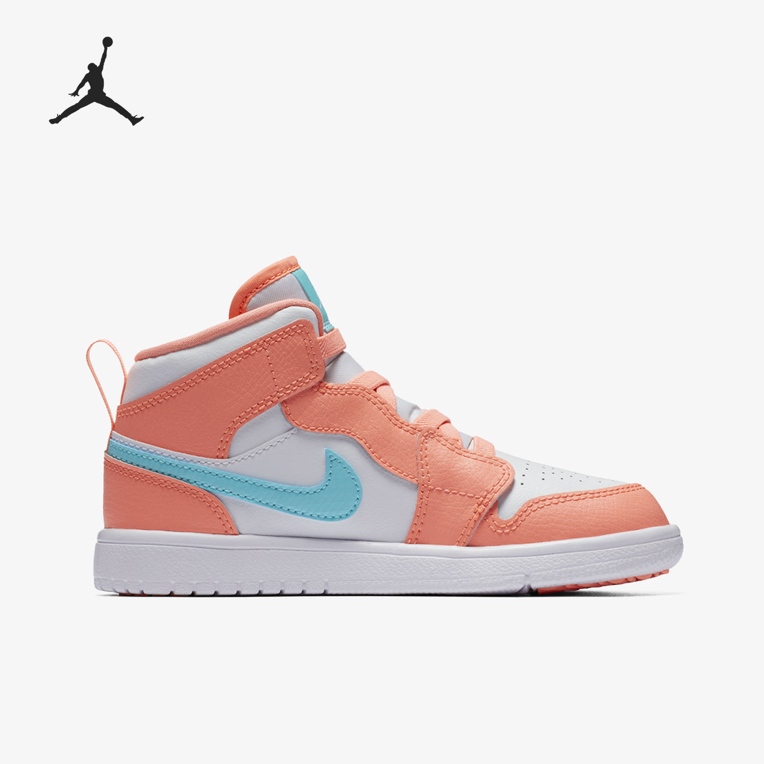 Nike/耐克官方正品 AIR JORDAN 1儿童缓震舒适休闲运动鞋 AT4612_虎窝淘