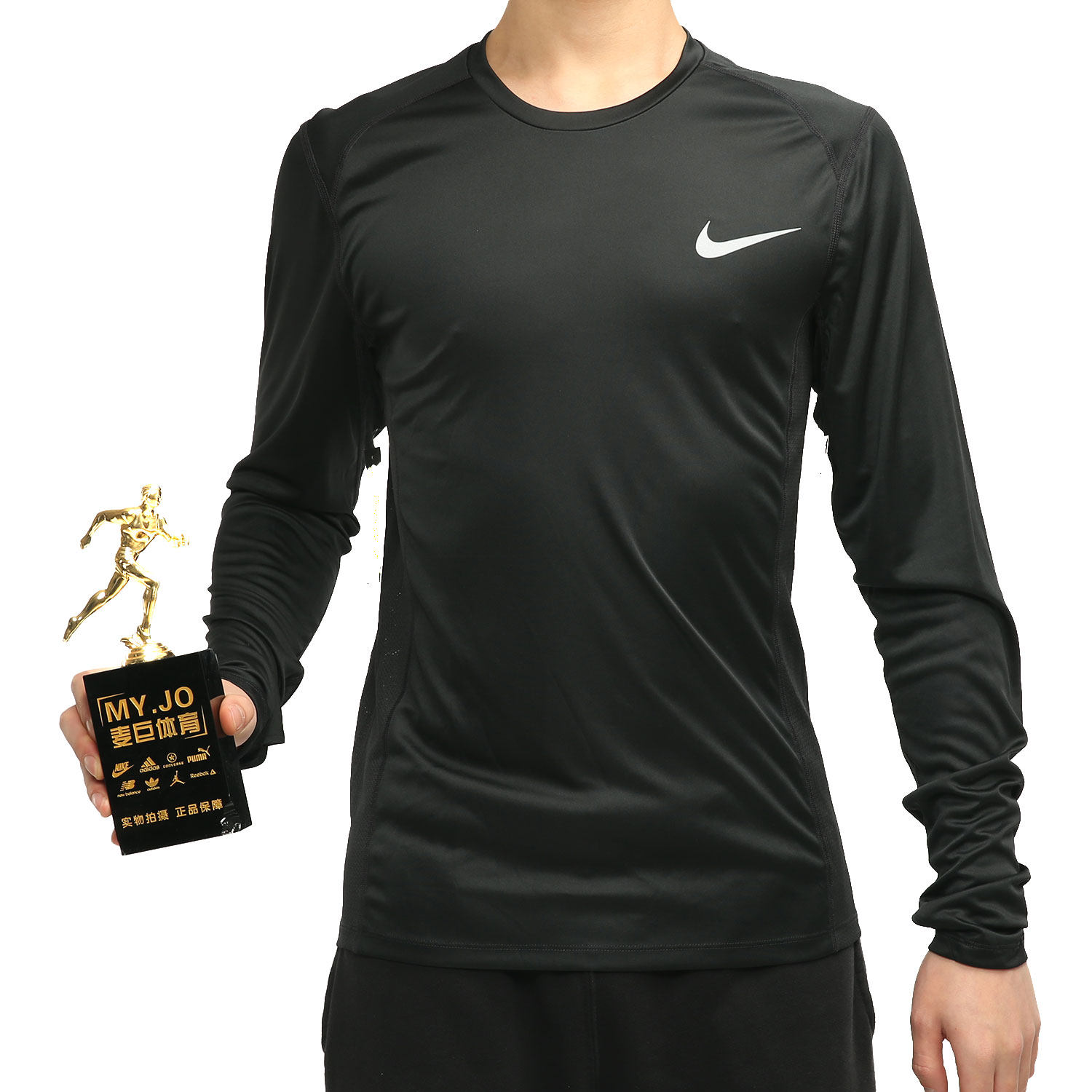 Nike/耐克正品2020秋季新款男子休闲舒适潮流跑步运动T恤AT3950_虎窝淘