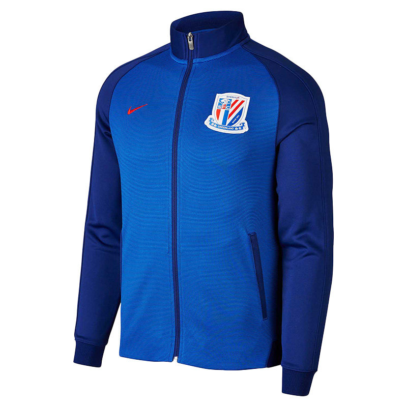 Nike/耐克官方正品上海申花 N98男子足球运动夹克外套849151-455_虎窝淘