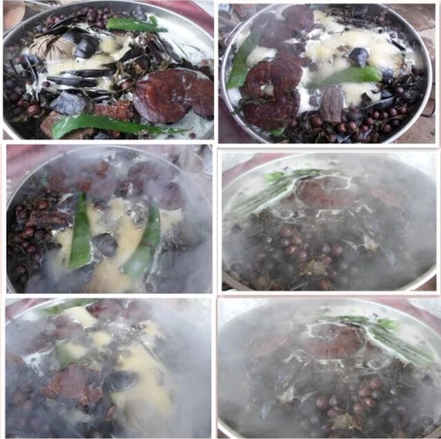 The chest and back acne and eczema that have been prepared using ...