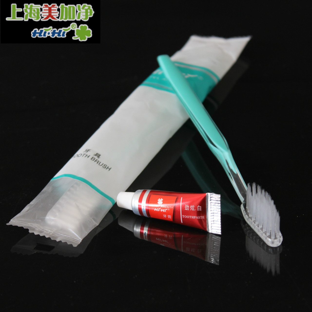 美加净宾馆用品酒店一次性牙刷牙膏二合一牙具洗漱套装批包邮_虎窝淘