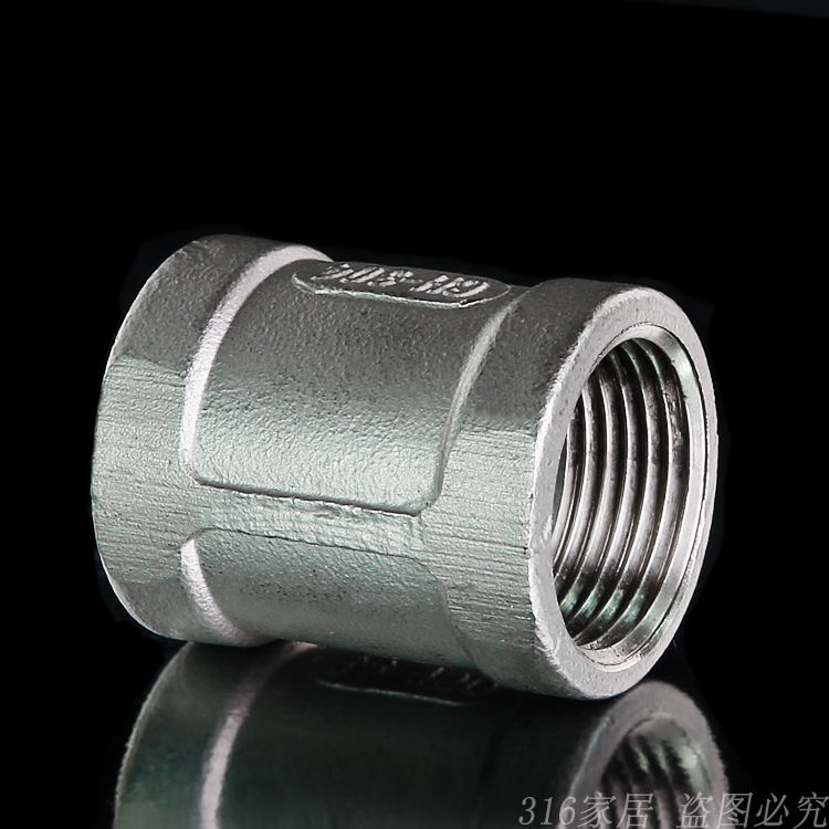 304不锈钢精铸内丝/水管外接头/水管管箍/DN15 3分4分6分1寸2寸_虎窝淘