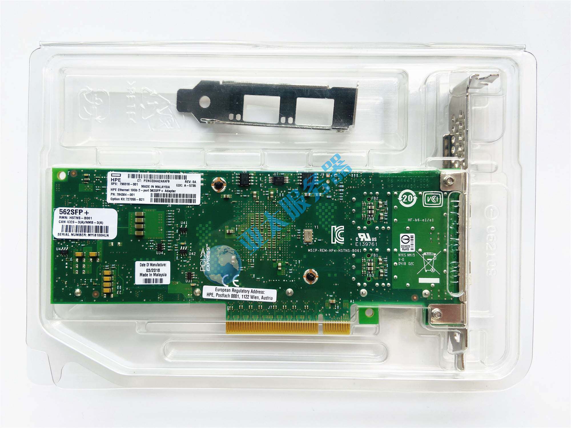惠普727055-B21 562SFP+万兆网卡784304-001 790316-001 X710-DA2_虎窝淘