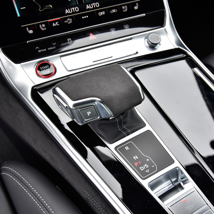 奥迪A4L A5 Q5L A6L A7 Q7打孔换挡手球档把盖碳纤维排挡头档杆_虎窝淘