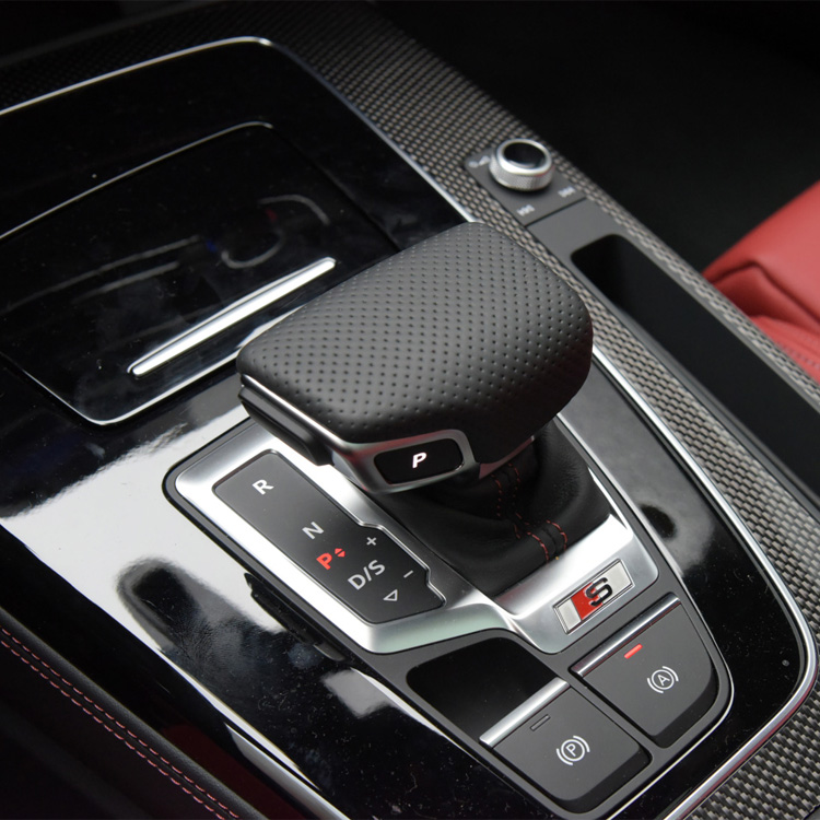 奥迪A4L A5 Q5L A6L A7 Q7打孔换挡手球档把盖碳纤维排挡头档杆_虎窝淘