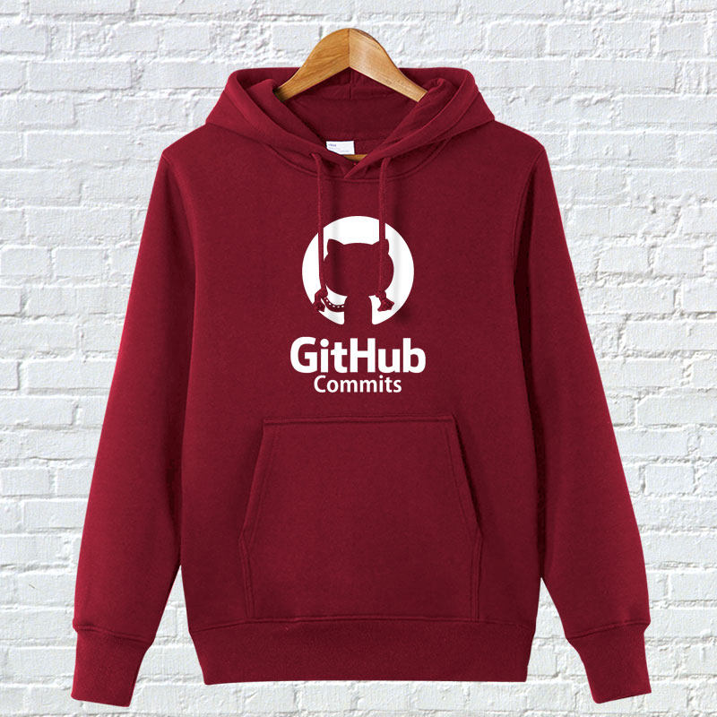 红韩Github程序员码农Linux Ruby极客IT男女春季装连帽卫衣外套_虎窝淘