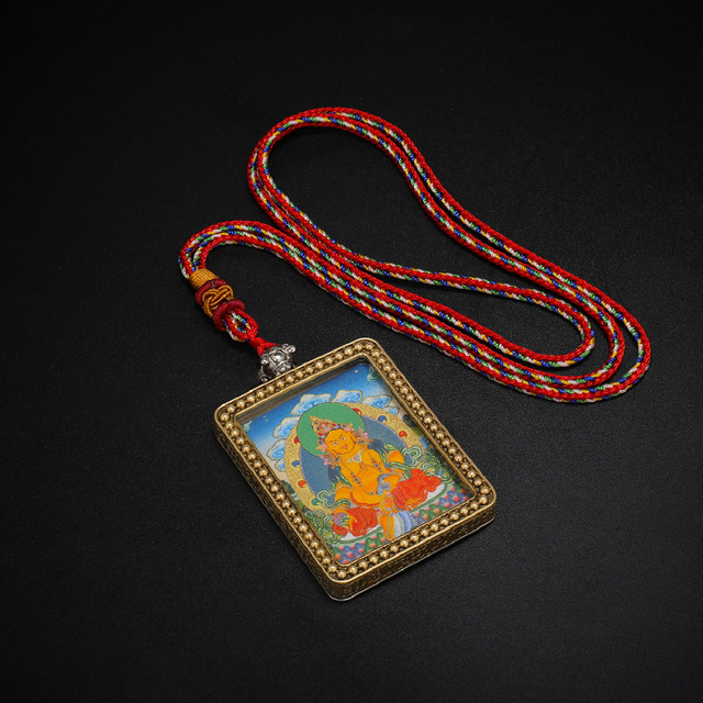 New Nepalese pure copper thangka box Gawu box Tibetan hand-painted ...