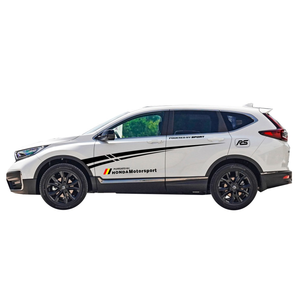 适用于新老款本田CRV URV车贴改装专用贴纸车身装饰腰线拉花彩条_虎窝淘