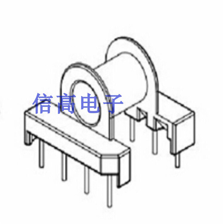 EP13高频变压器磁芯骨架卧式直插5+5针_虎窝淘