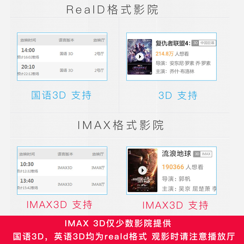 影视3D眼镜IMAX电影院立体夹片式偏光reald院线同款三d儿童3d卡通_虎窝淘