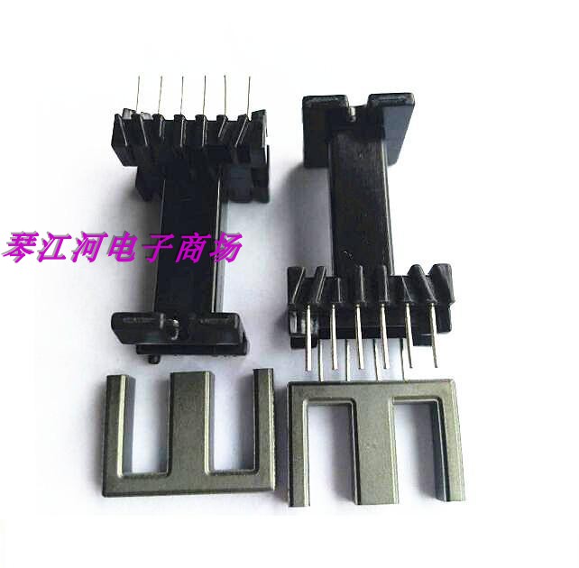 EEL19变压器骨架磁芯立式4+6针 EE19加长磁芯骨架_虎窝淘
