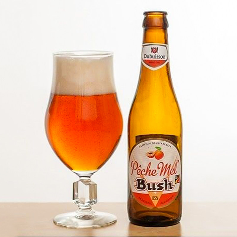 整箱Bush啤酒比利时进口布什水蜜桃子啤酒330ml*24瓶_虎窝淘