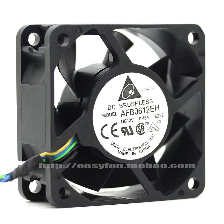 全新台达 AFB0612EH-6Z22 6CM 0.48A 6025 pwm调速双滚珠风扇_虎窝淘