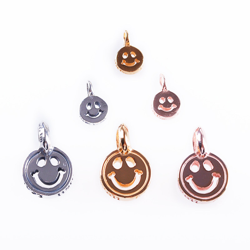 【国内现货】BillWallLeather银镀金玫瑰金 BWL笑脸项链吊坠_虎窝淘