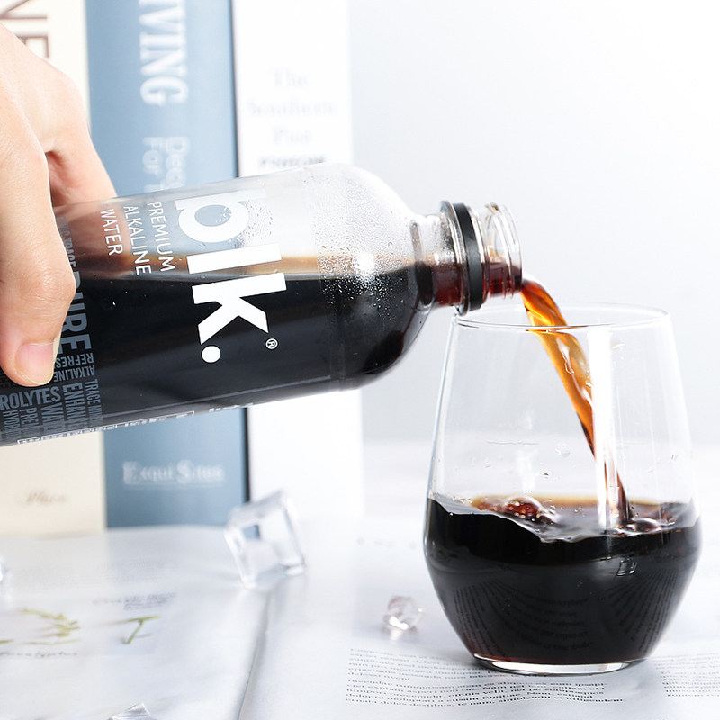 【现货】新款黑色矿泉水美国新blk. spring water新黑水BLK饮料_虎窝淘