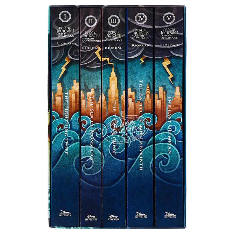 现货波西·杰克逊和奥林匹斯英雄5本套装第一部英文原版 Percy Jackson boxed set Rick Riordan科幻小说【中商 ...