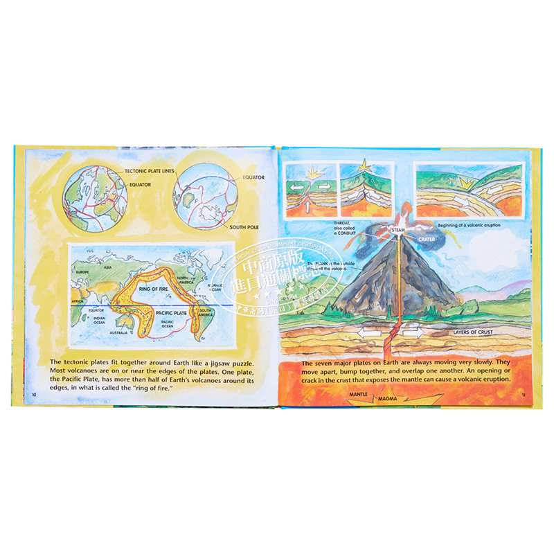 现货 Gail Gibbons：Volcanoes盖尔吉本斯百科：火山英文原版儿童绘本科普读物 Gail Gibbons 3-6岁【中商原版】_虎窝淘