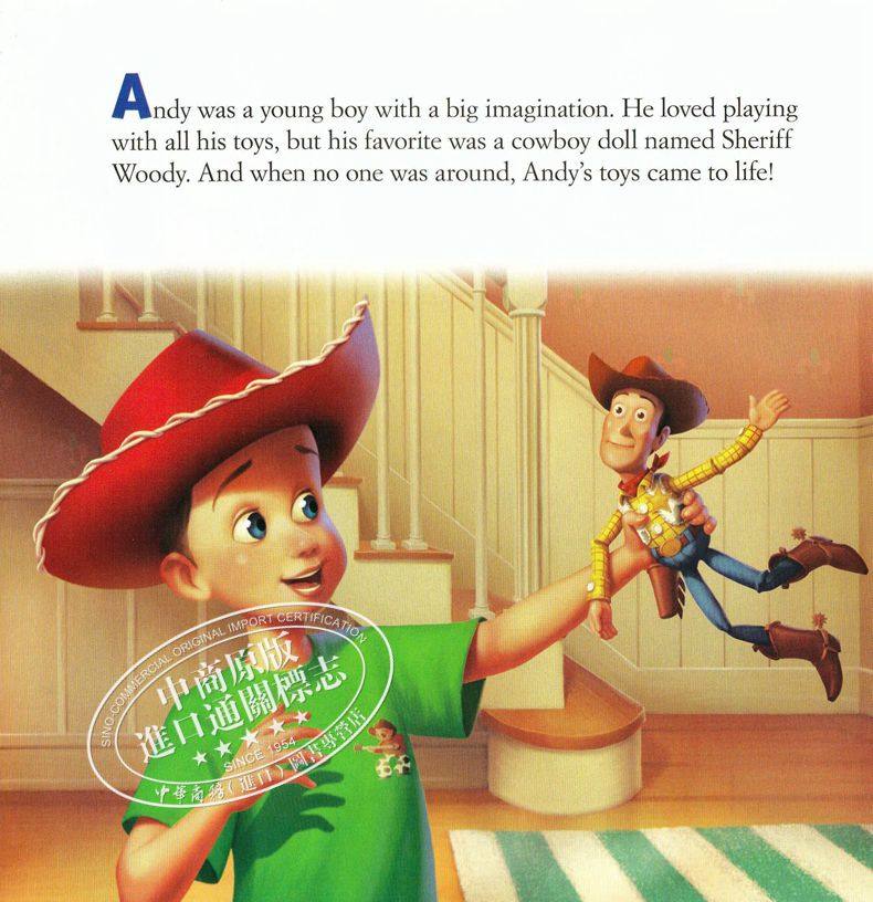 【中商原版】独立阅读系列：玩具总动员（配CD)英文原版 Toy Story Read-Along Storybook附CD绘本有声读物独立阅读 ...