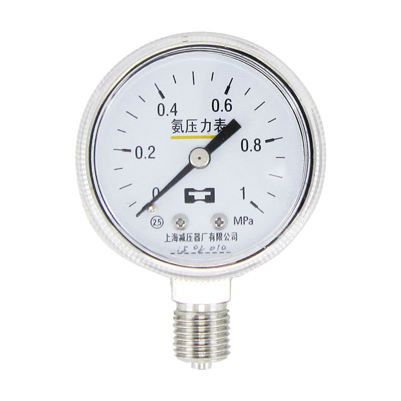 YA50氨气压力表气体减压器表头上海减压器厂0.16MPA 1-6MPA气压表_虎窝淘