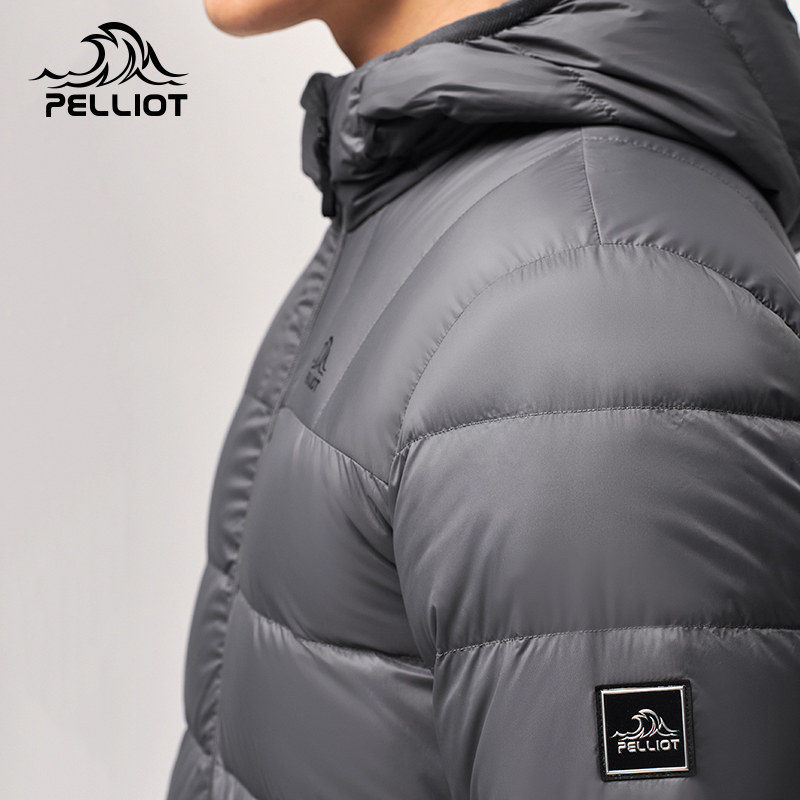 pelliot伯希和透气羽绒服短款加拿大白鹅绒加厚男羽绒衣112040804_虎窝淘