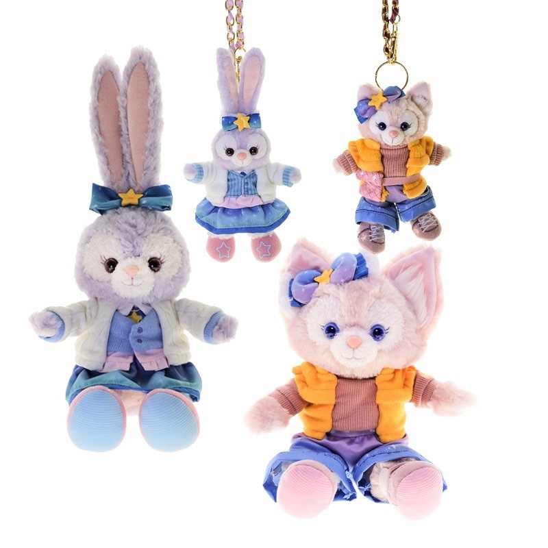 香港迪士尼2022冬日限定达菲雪莉玫玲娜贝儿星黛露毛公仔包挂件_虎窝淘