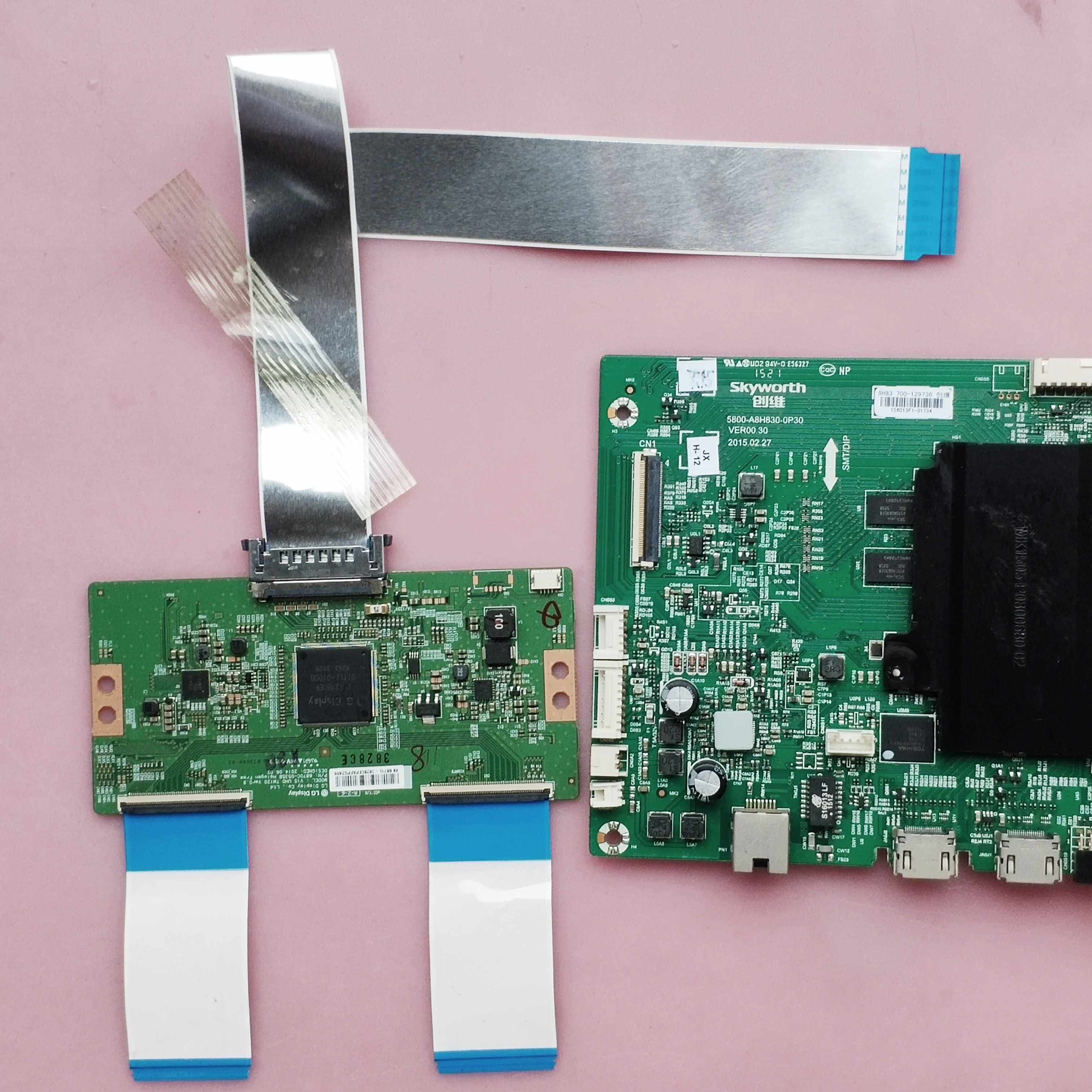 LGV15 UHD TM120 VER0.9 6870C-0535B逻辑板创维 49E6080/49M6_虎窝淘