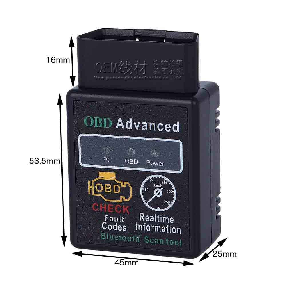 OBD Mini ELM 327 Bluetooth elm327 V2.1英文外贸款_虎窝淘