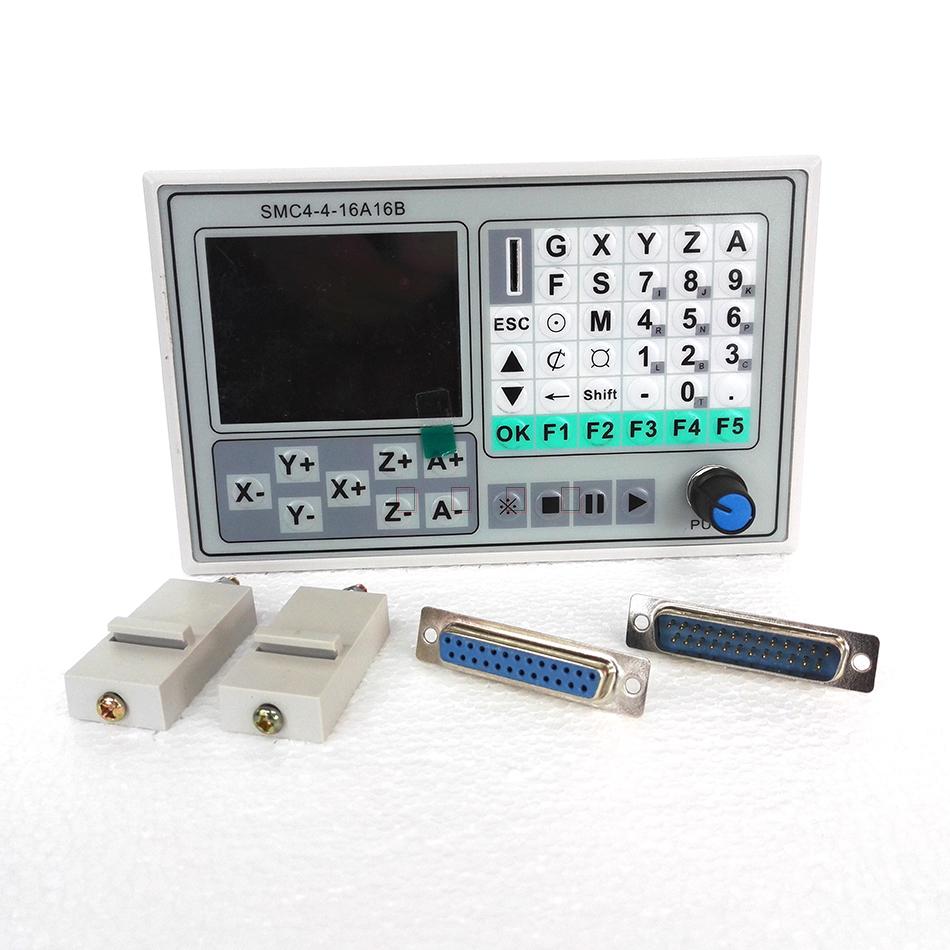 SMC4-4-16A16B CNC雕刻机步进伺服 4轴脱机控制器四轴联动_虎窝淘
