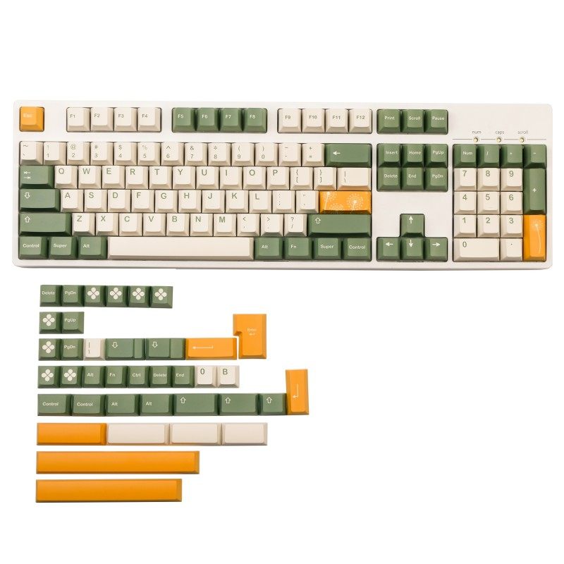 GMK Dandy蒲公英键帽PBT热升华机械键盘个性按键原厂高度金属R4_虎窝淘