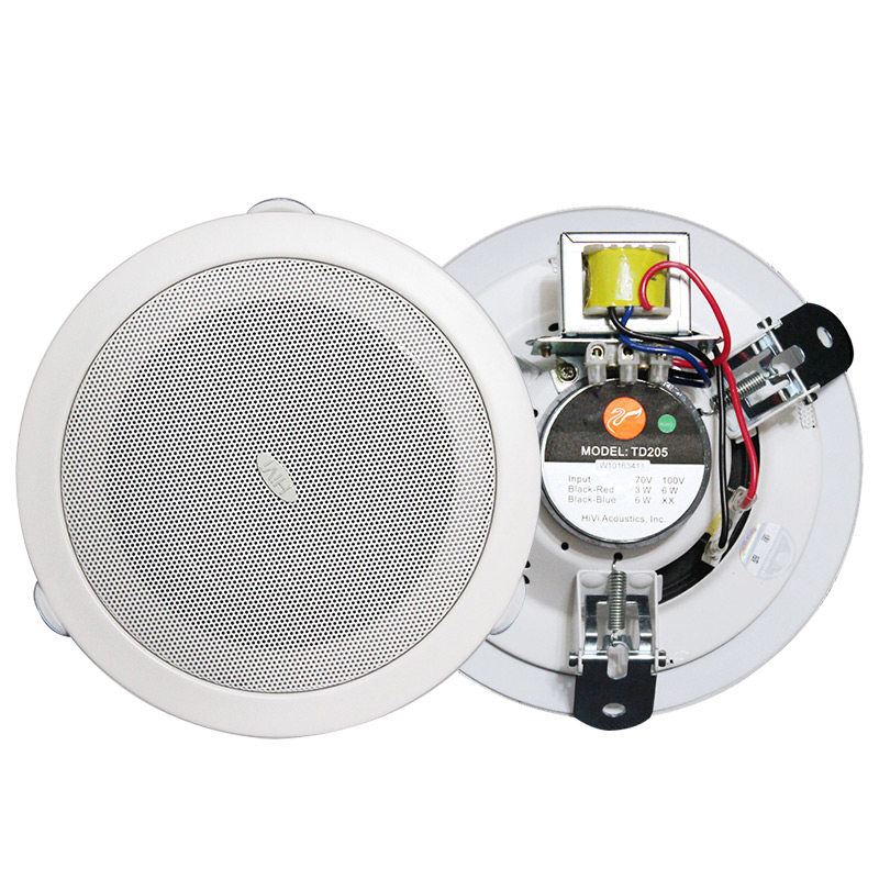 惠威 4.5寸公共广播吸顶喇叭/扬声器背景音乐喇叭工程专用TD205_虎窝淘