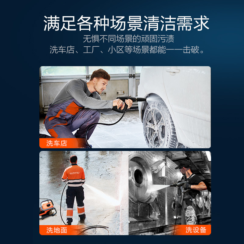 亿力高压便携车载电动水枪自助高压清洗机水泵车用洗车机6790G_虎窝淘