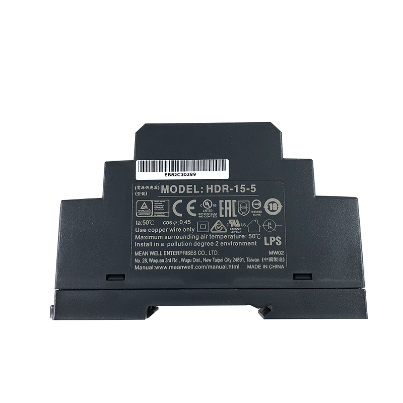 台湾明纬HDR-15-5单组直流导轨式15W开关电源转换器5V 2.4A驱动器_虎窝淘