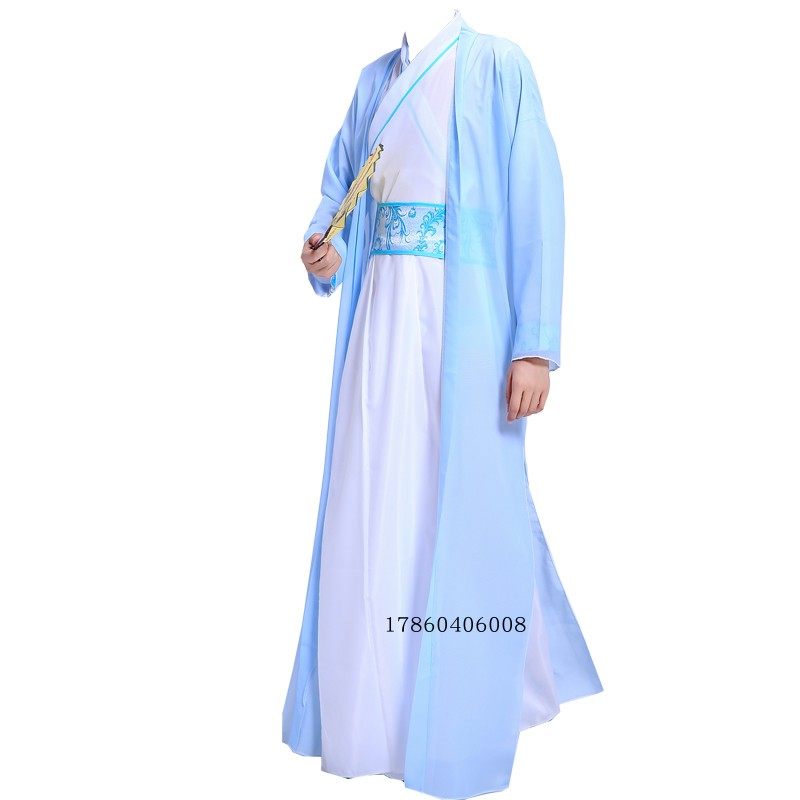 古装汉服男大侠侠客武士才子书生影视摄影拍照飘逸中国风演出服装_虎窝淘