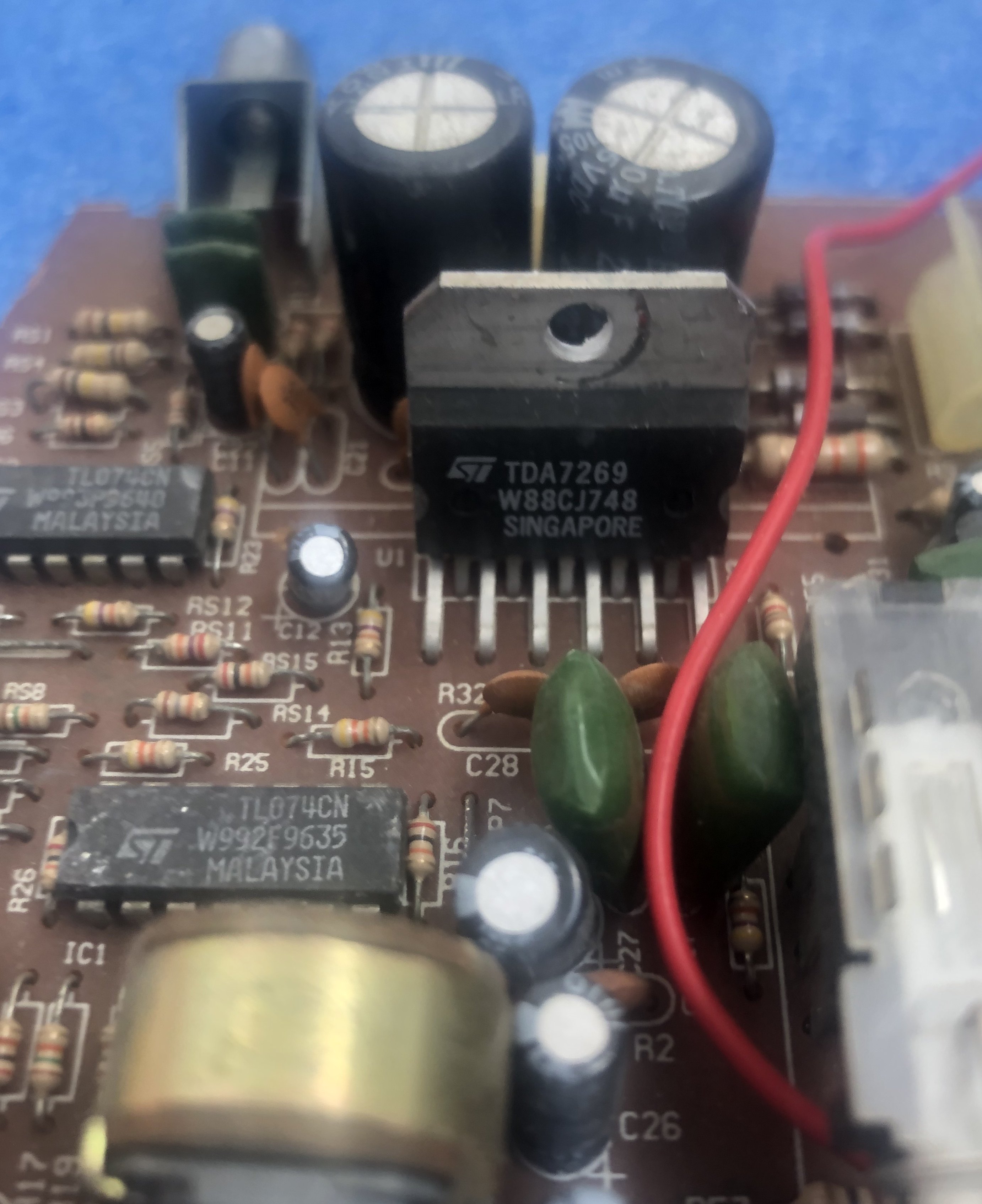 当材料卖不包用原装意法老款白字TDA7269双声道功放板电脑3D板_虎窝淘