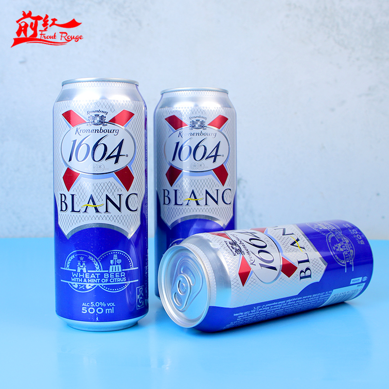 法国进口1664 白啤酒500ml*6罐 克伦堡凯旋小麦白啤酒 25年到期-特色谷特产网