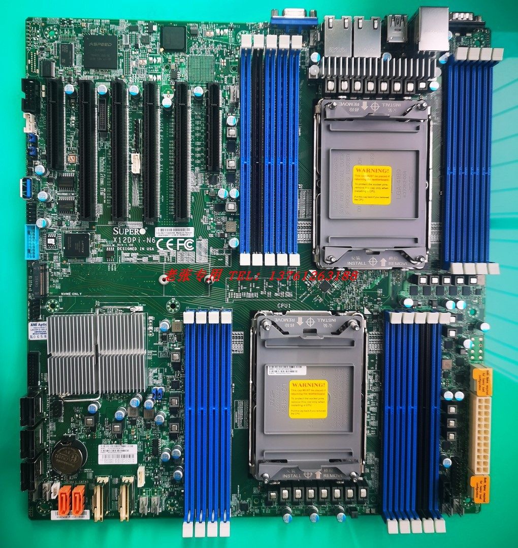 超微X12SPL-F主板X12DPI-N6服务器C621A铂金3代CPU IPMI X12DAI_虎窝淘