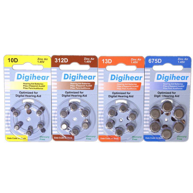 至力长声助听器专用锌空电池A10/A312/A13/675D中文版英文版包邮_虎窝淘