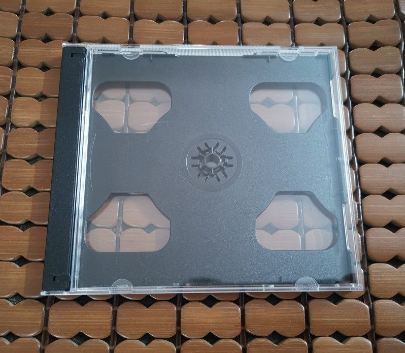 进口双碟 CD盒子 2CD收纳盒软件/光盘盒黑色碟盒_虎窝淘