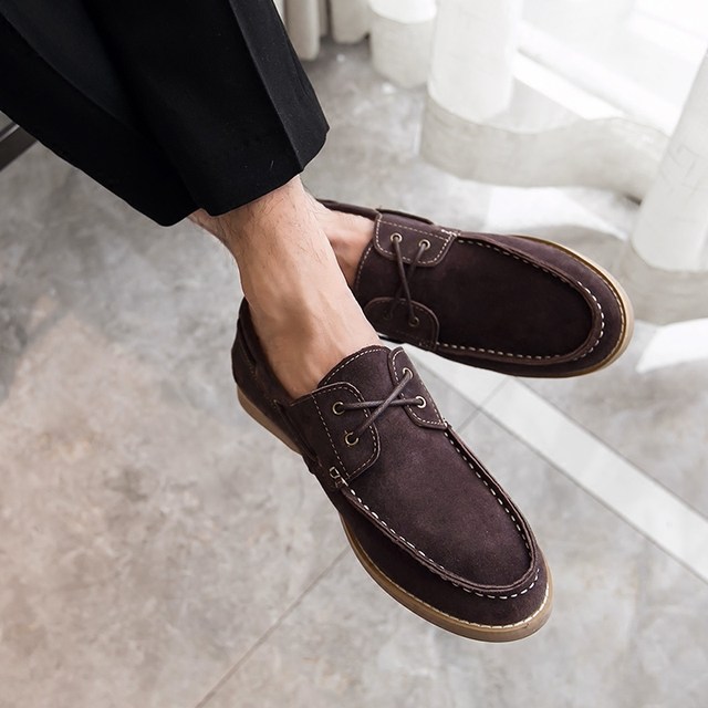 Men's shoes summer tide shoes new leather comfortable matte leather ...