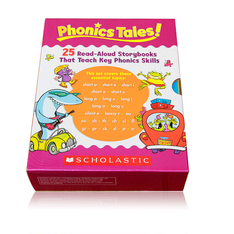 送音频英文原版正版绘本Phonics Tales 25册趣味知故事集：自然拼读绘本 sight word tales同系列scholastic ...