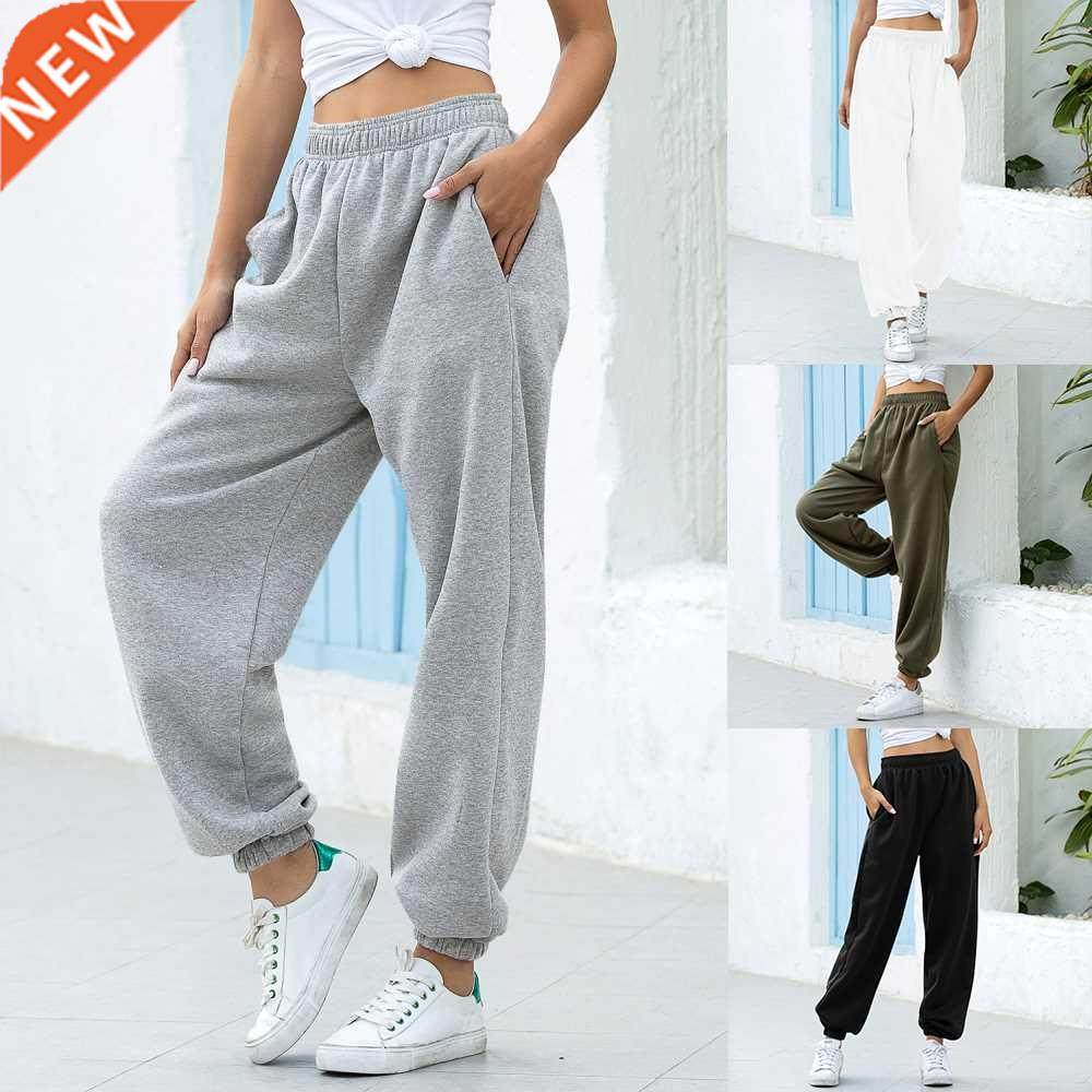 Loose Joggers Wide Leg SweatPants Women Trousers Plus Size S_虎窝淘